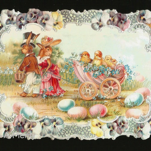 German Embossed Vintage Style Scrap Die Cut Relief Cartoon - Etsy