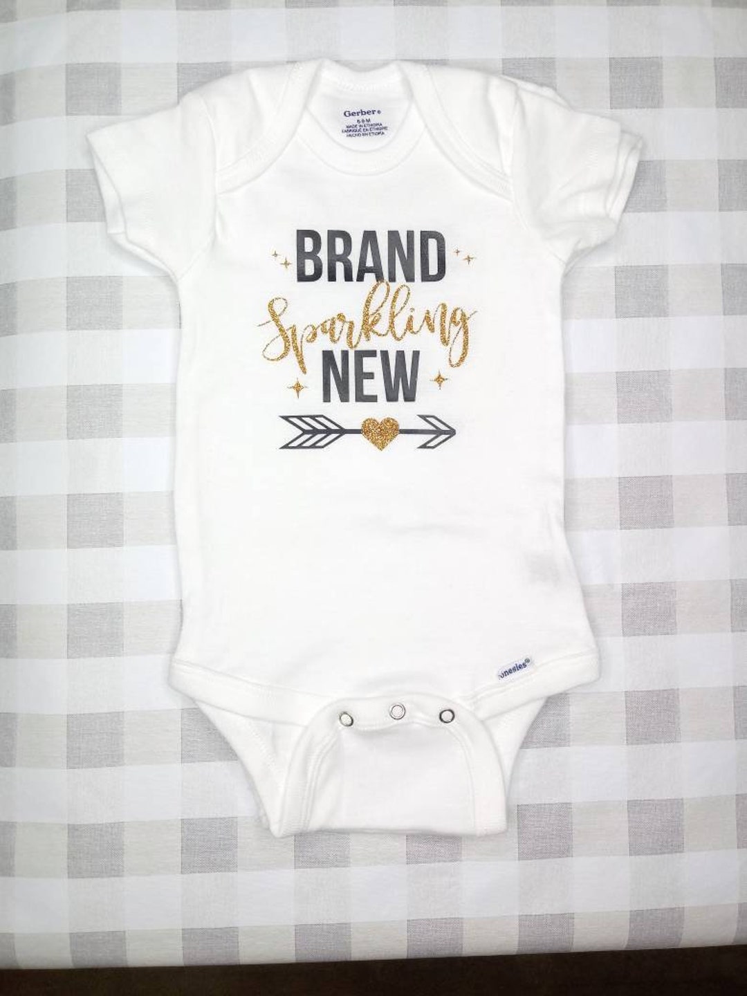 Baby Bodysuit, Sleeper, White Baby Bodysuit, Baby Gifts. Baby Shower ...