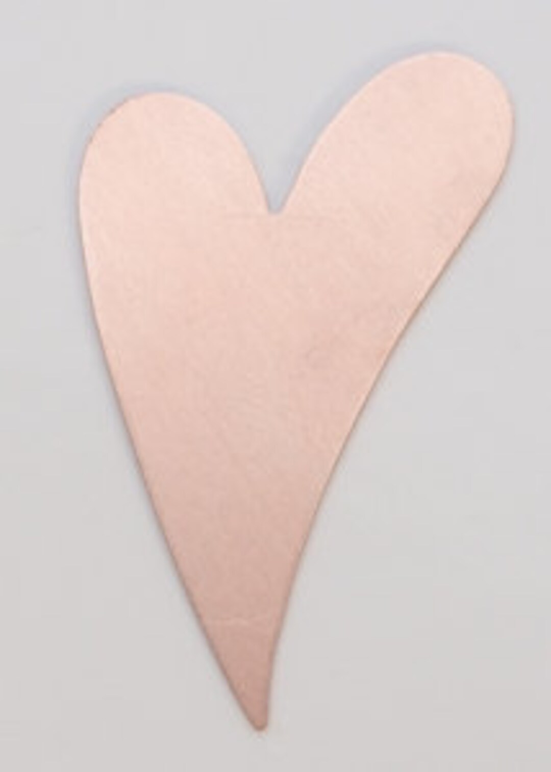 Copper Funky Heart 1-1/2 by 1 24ga PKG of 6 Great Stamping Accessory - Etsy