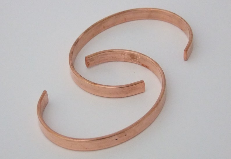 Genuine Copper Bracelet Cuff Blanks for Jewelry Making .25 Inch Pkg of ...