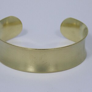 Set of 6 Concaved Brass Bracelet Cuff Blanks for Jewelry Making .75 ...