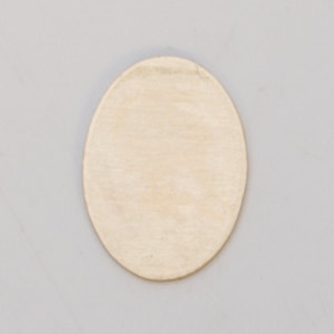 Brass Oval 25mm by 18mm 24ga PKG of 6 Great Stamping Accessory - Etsy
