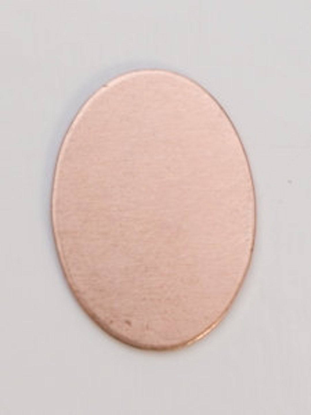 Copper Oval 18mm by 13mm 24ga Package of 6 Great Stamping Accessory - Etsy