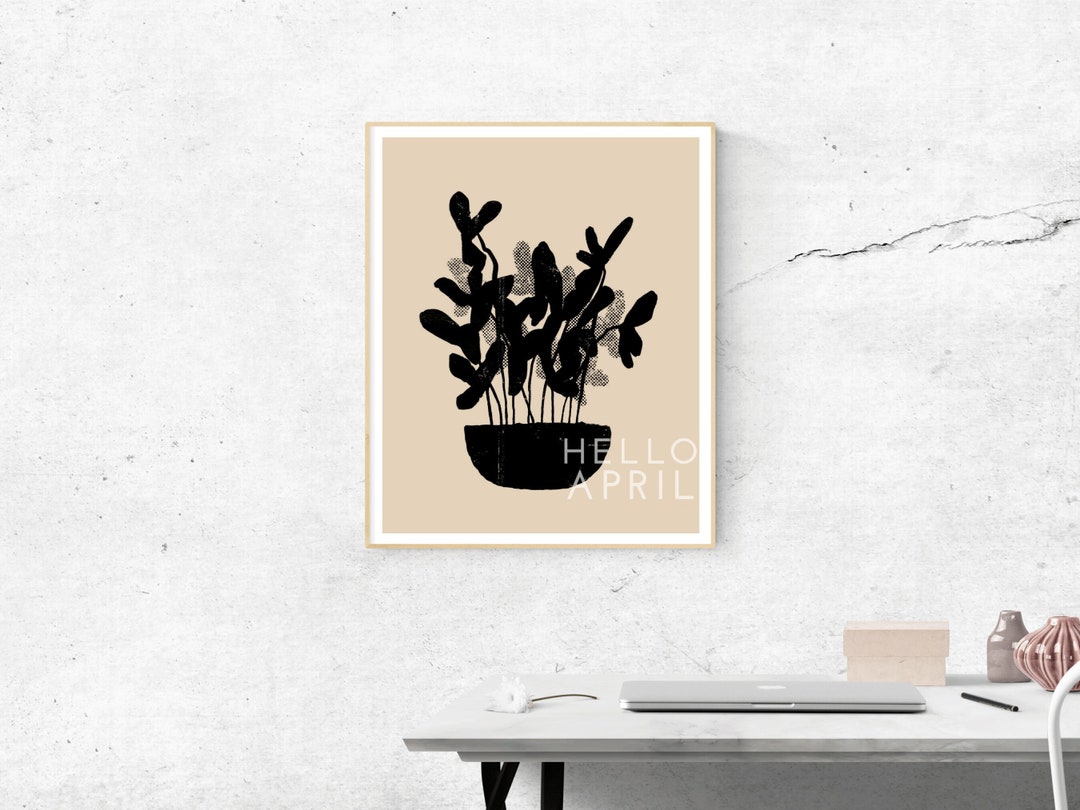 Flutter Plant Art Digital Download Print Modern Wall Art nature ...