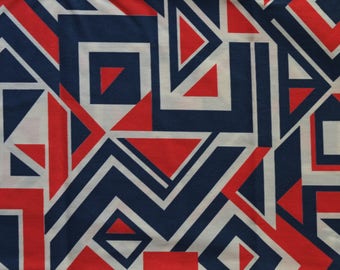 1920s Fans Fabric Art Deco by Thewellingtonboot Ombre Blue Geometric ...