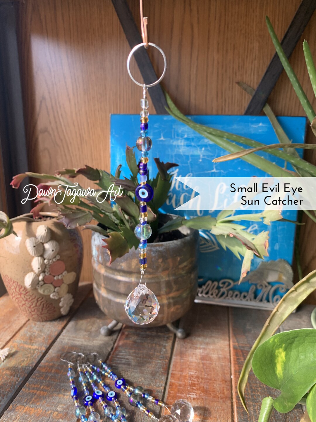 Evil Eye Sun Catcher Charm Evil Eye Love and Protection Rainbow Maker ...