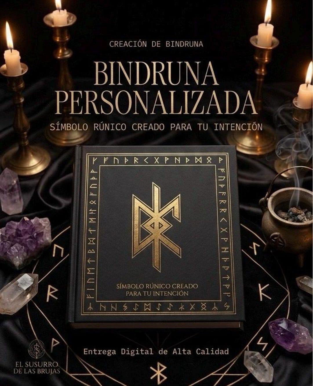 Custom Bindrune Digital | Personalized Runic Talisman | Elder Futhark ...