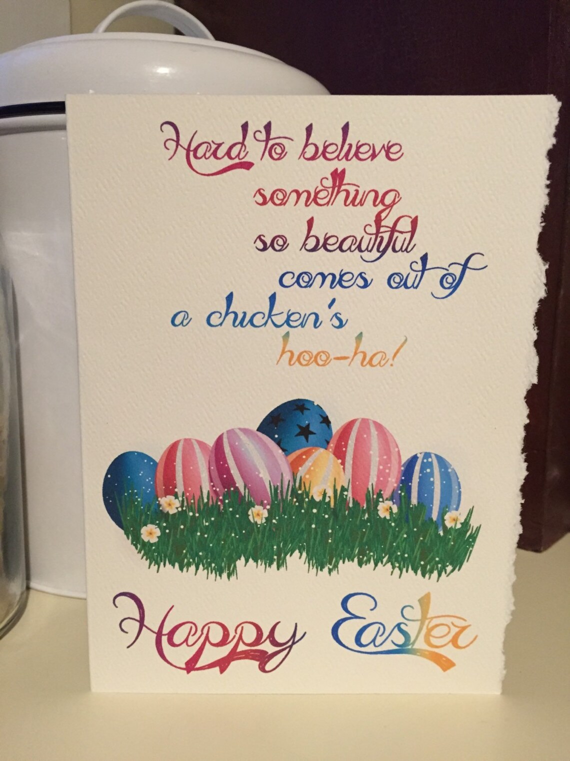 Easter Card, Easter Egg Card, Funny Easter Card, Chickens Hoo Ha [ EASTER CARD ] - Etsy