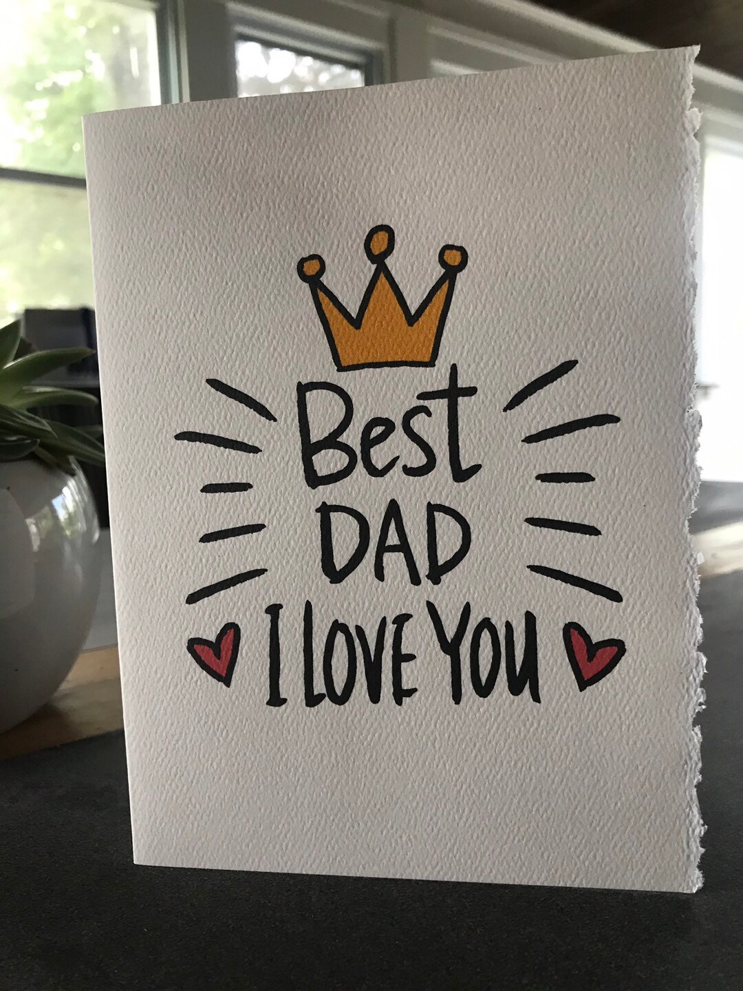 Best Dad [ Dad Cards, Father's Day Card ] - Etsy