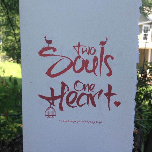 Two Souls One Heart - Etsy