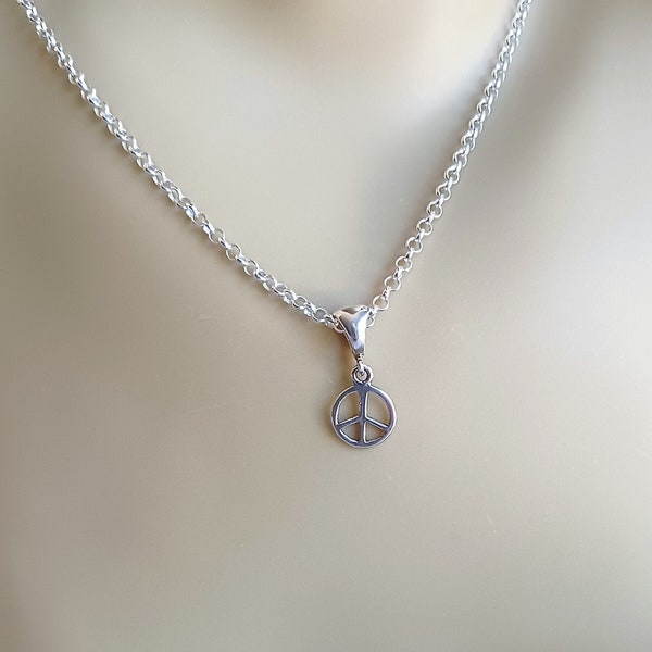 Peace Sign Necklace - Etsy