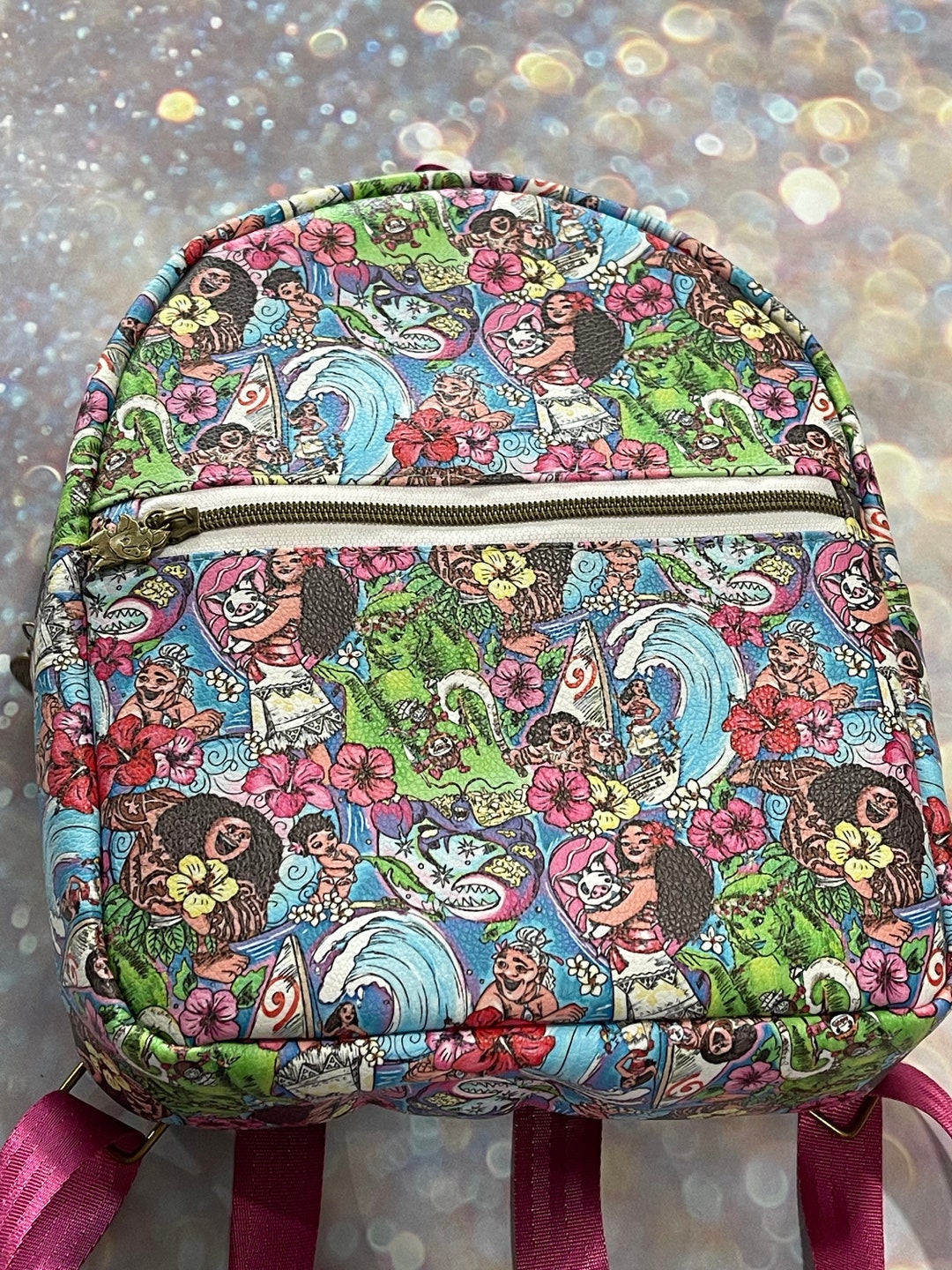 Moana Mini Backpack. Moana Vinyl Backpack. Cute Parks Bag - Etsy