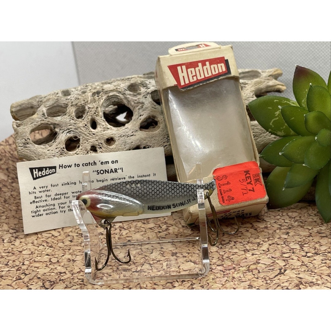 Vintage Heddon Sonar 433-B Fishing Lure With Box Tackle Collectible & Booklet - Etsy
