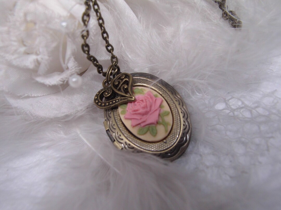 Bronze Antike Gold Memorial antike Rose Medaillon Urne Geist - Etsy ...