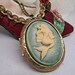 Kawaii Mermaid Nautical Sea Cameo Wedding Cameo Necklace Pendant ...