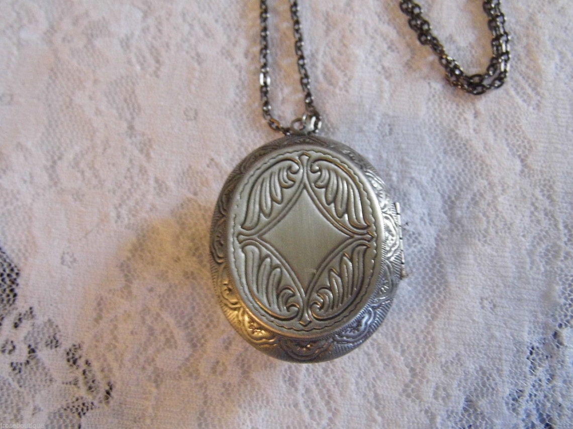 Owl Locket Stash Box Pill Necklace Photo Memory Keepsake - Etsy