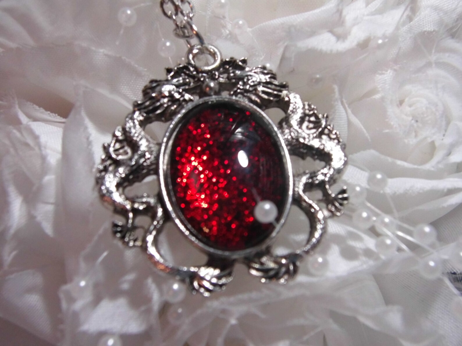 HAND PAINTED Ruby Red Dragon Setting Mexican Dragon Fire Opal | Etsy