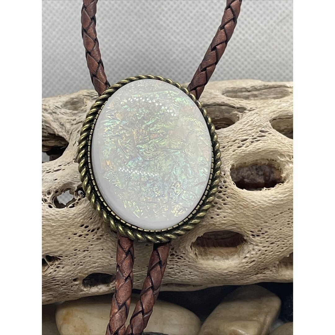 BRONZE Large Faux Opal Wedding Formal Groom Dad Son Western Southwest ...