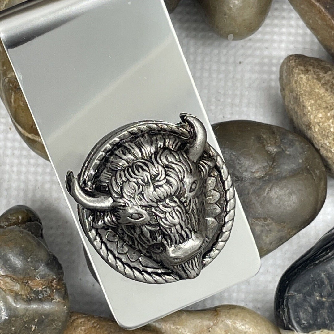 BUFFALO 3D Money Clip Stainless Steel Quality Wedding Party Gift ...