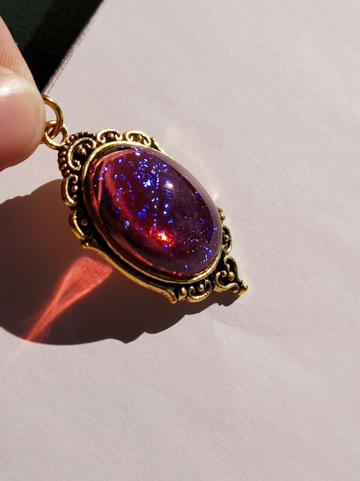 Red Mexican Fire Opal Simulated Victorian Antique Gold | Etsy