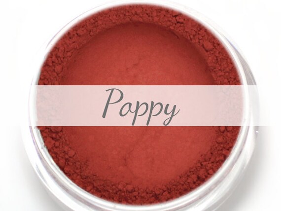Eyeshadow Sample poppy Matte Warm Red Mineral - Etsy