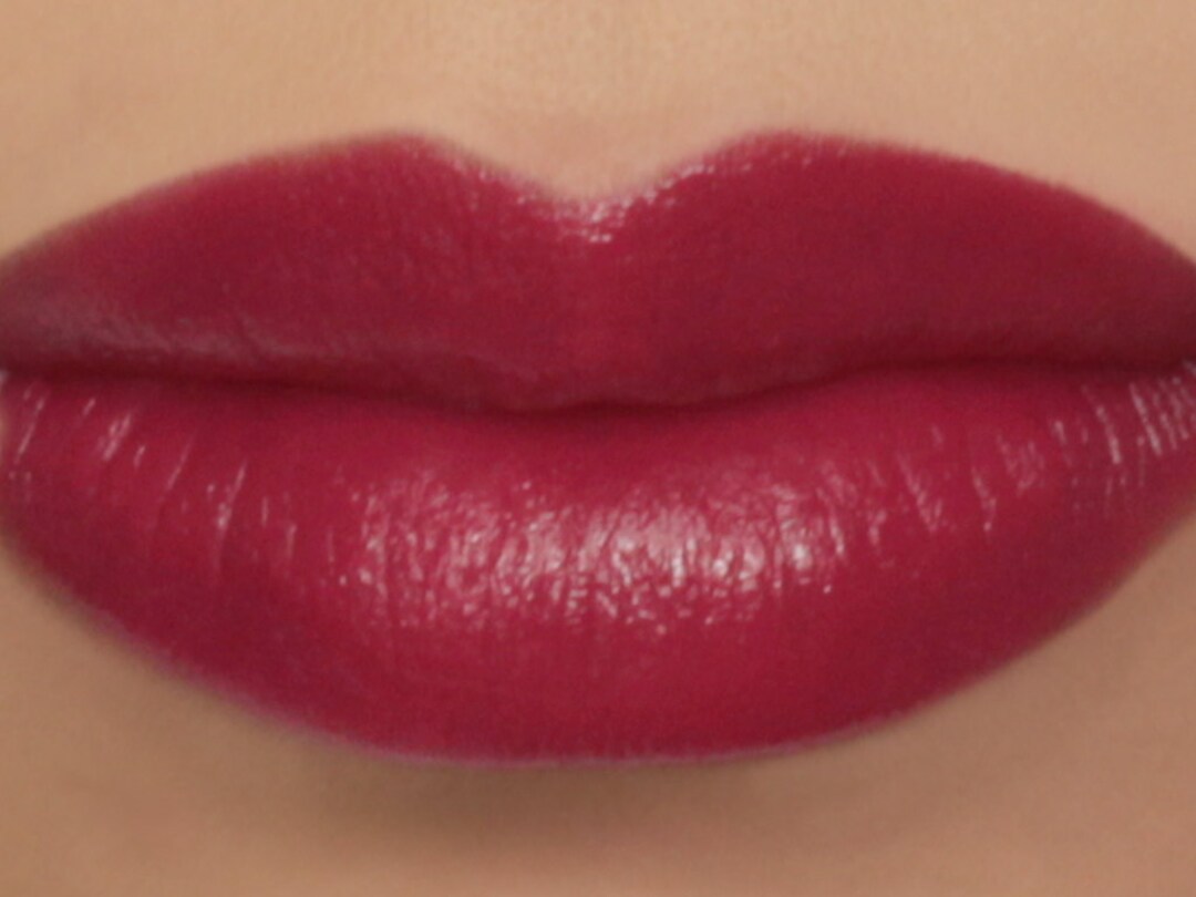 Vegan Lipstick - "geranium" Bright Berry Pink Natural Mineral Lipstick ...