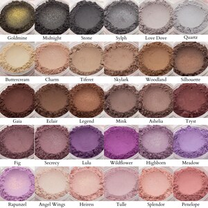 Matte Dark Blue Eyeshadow - "nightshade" - Deep Navy Vegan Mineral ...