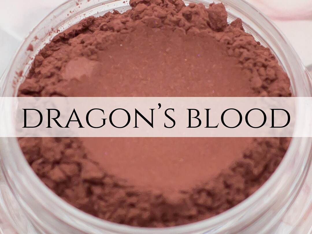 Eyeshadow Sample Dragon's Blood Warm Red Shimmer Mineral Eye Shadow - Etsy