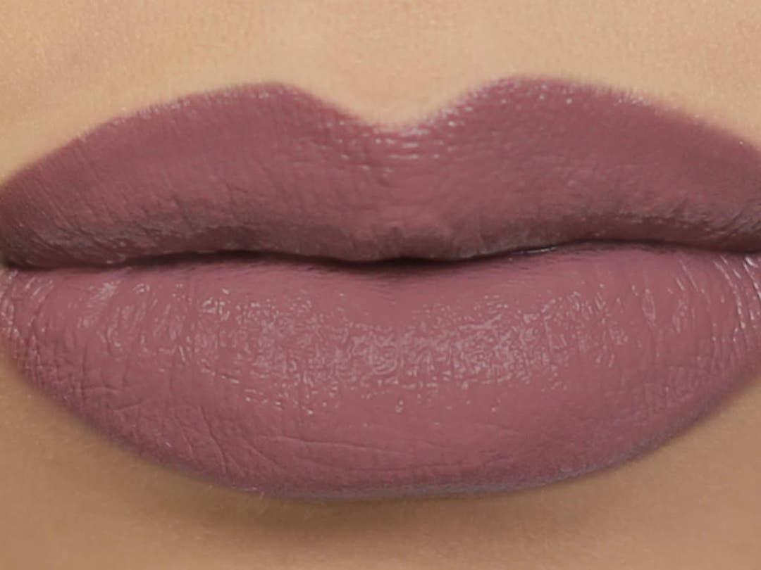 Matte Lipstick - "pebble" Gray Mauve (greige) Vegan Natural Mineral ...