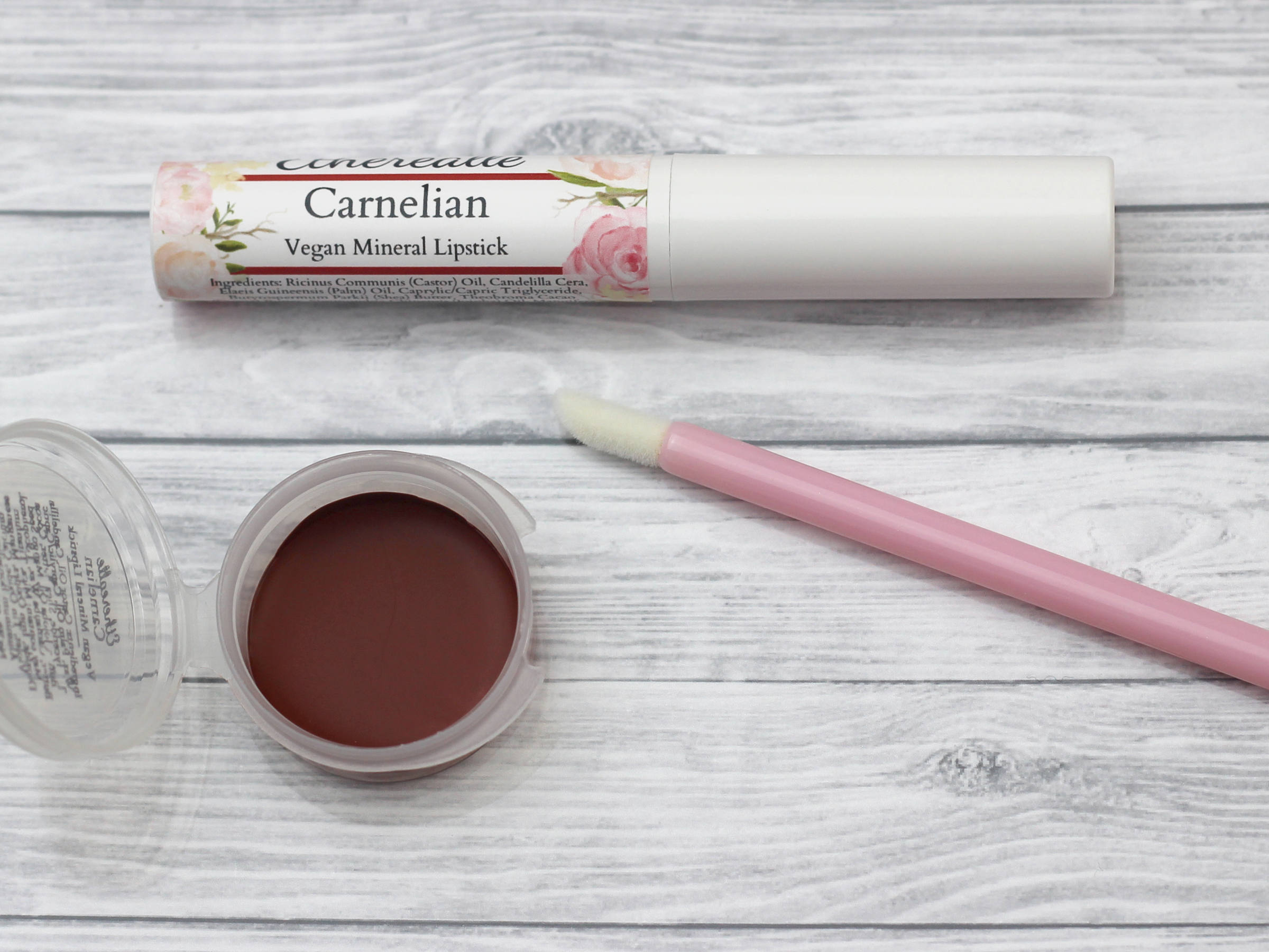 Vegan Red Lipstick - "carnelian" Made From Natural Ingredients - Etsy