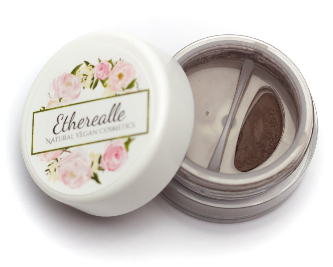 Dark Brown Vegan Mineral Eyebrow Powder - Brunette (2g) - Etsy