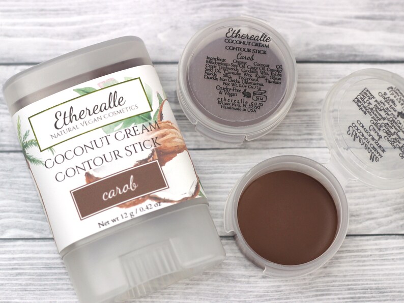 Vegan Coconut Cream Contour Stick - "carob" Light/medium With a Cool ...
