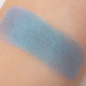 Blue With Turquoise Duochrome Eyeshadow - "nightingale" - Vegan Mineral ...