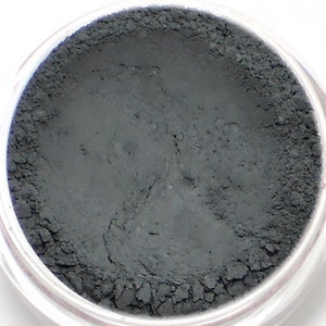 Matte Dark Gray Eyeshadow stone Vegan Mineral Makeup - Etsy