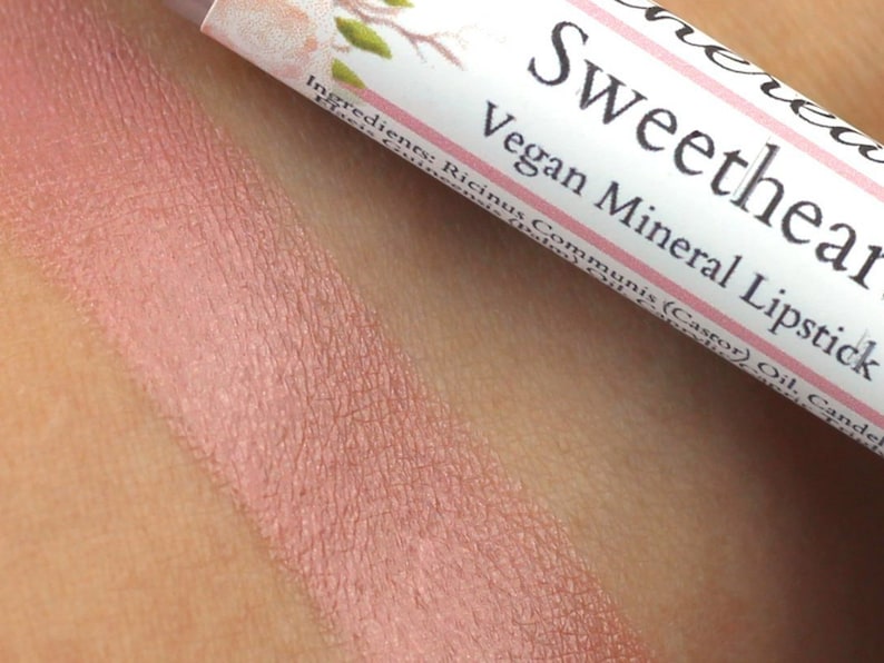 Lipstick Sample - "sweetheart" Light Pink - Natural Vegan Lip Color - Etsy