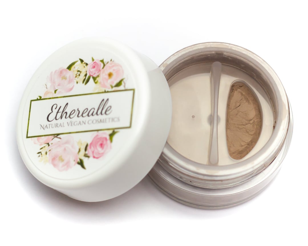 Brown Mineral Eyebrow Powder: Vegan Brunette Makeup (2g) - Etsy