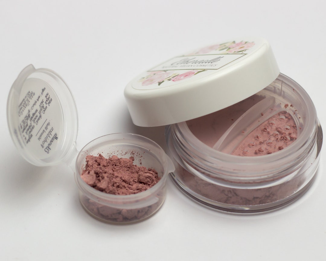 Mineral Blush Sample - "forbidden" (muted Berry Pink With Shimmer ...