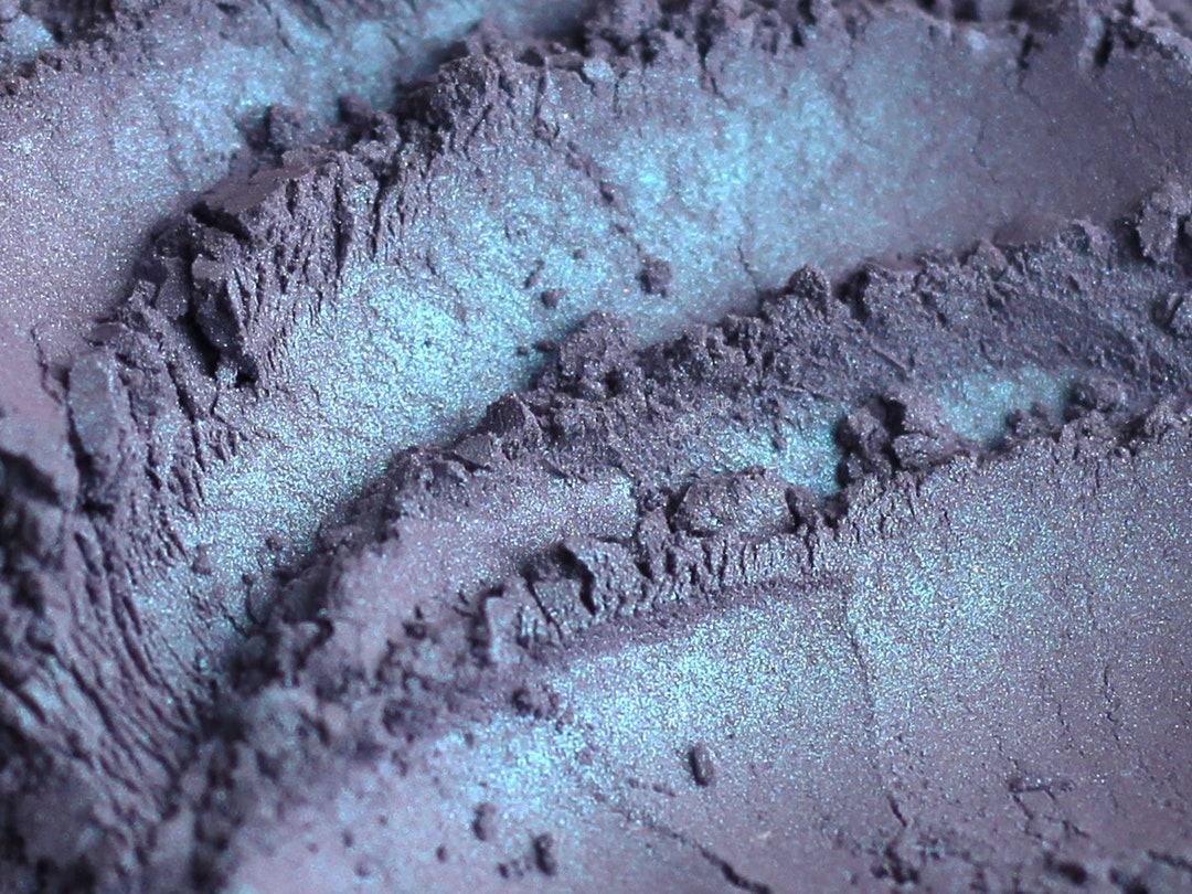 Indigo With Turquoise Duochrome Eyeshadow - "nightingale" - Vegan ...