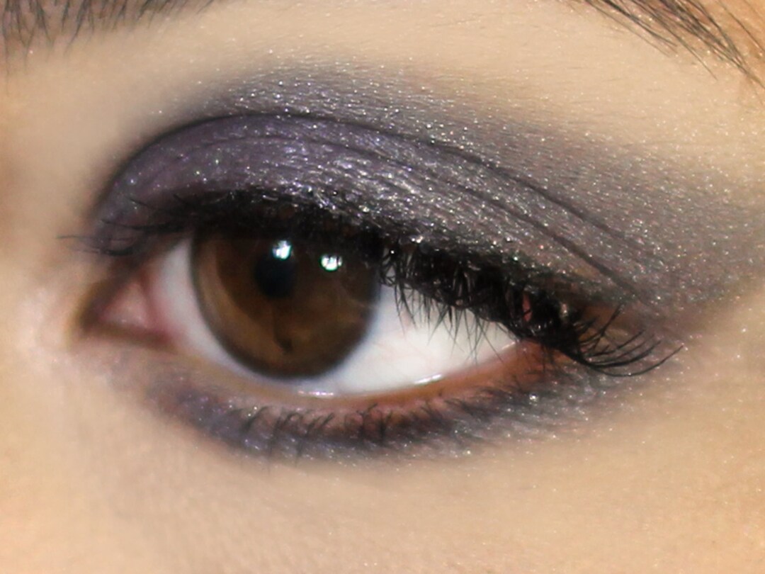 Indigo Gray With Silver Shimmer Eyeshadow - "secrecy" - Vegan Mineral ...