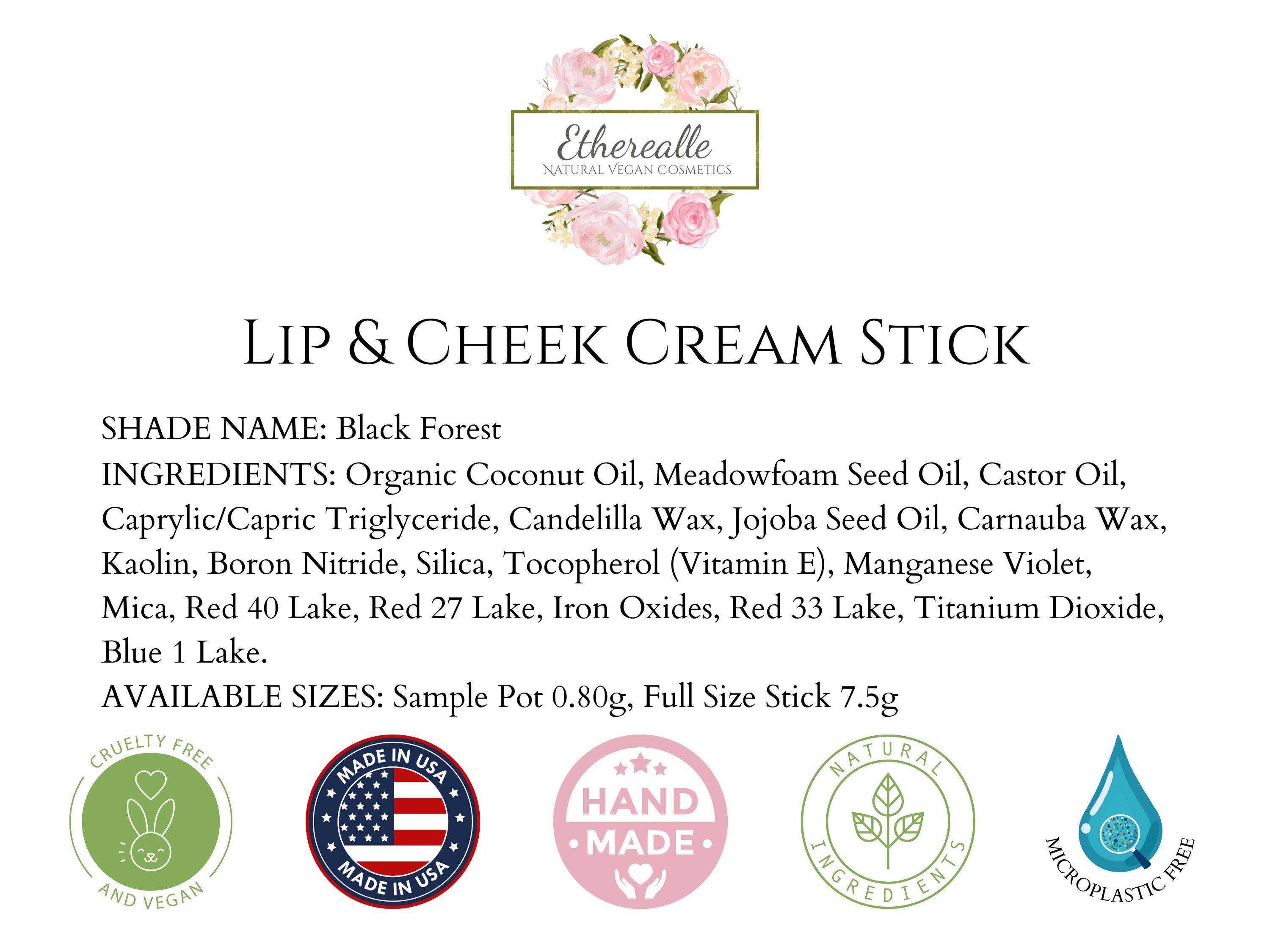 Cream Blush & Lip Color Stick - Black Forest (dark Wine Red) | Natural ...
