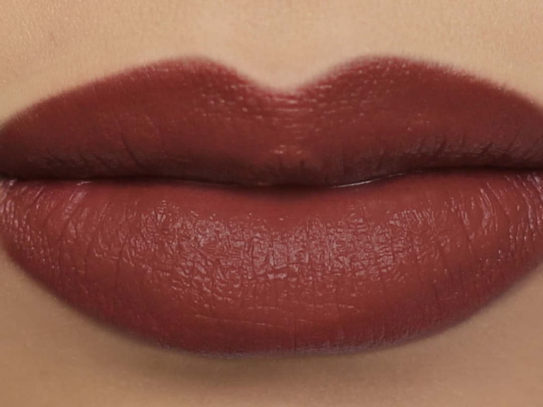 Matte Brown Lipstick - "bittersweet" Dark Red/brown Natural Vegan ...