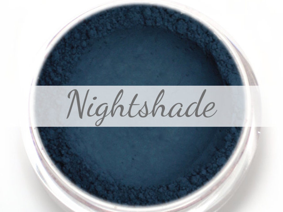 Eyeshadow Sample nightshade Matte Dark Blue Vegan Mineral Makeup - Etsy