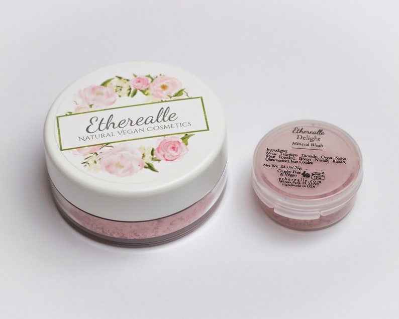 Pink Blush Sample - "delight" (.75g Net Wt) - Vegan Matte Blush - Etsy