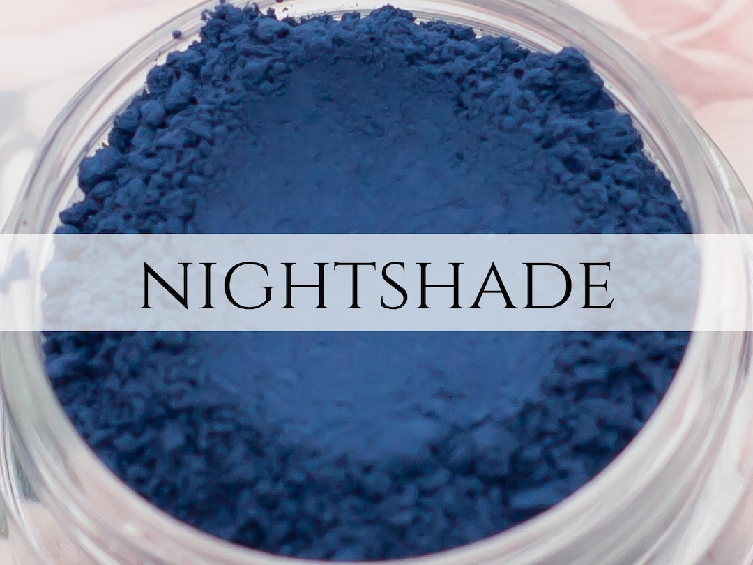 Eyeshadow Sample Nightshade Matte Dark Blue Vegan Mineral Makeup - Etsy
