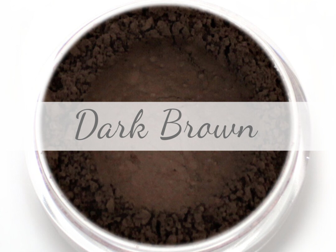 Dark Brown Eyebrow Powder Sample: Vegan Mineral Makeup (.4g) - Etsy