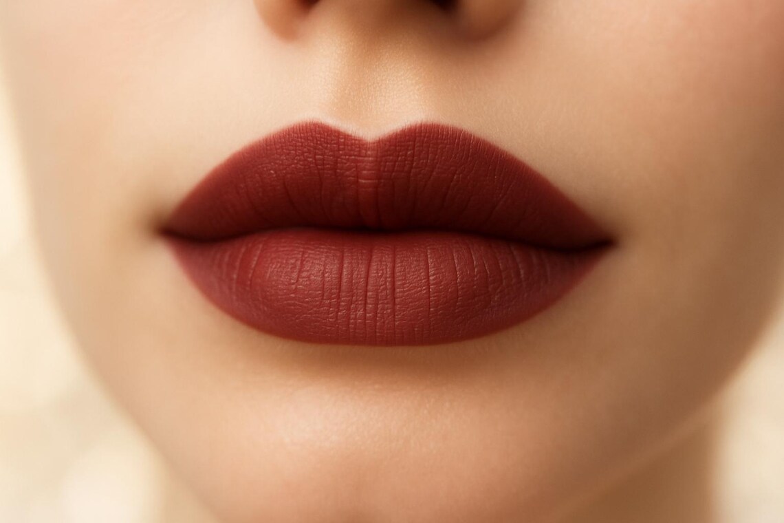 Vegan Matte Brown Lipstick Sample - "bittersweet" Dark Red Brown - Etsy