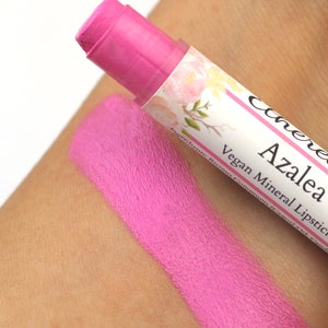 Vegan Pink Lipstick Sample - "azalea" Natural Lip Tint - Etsy