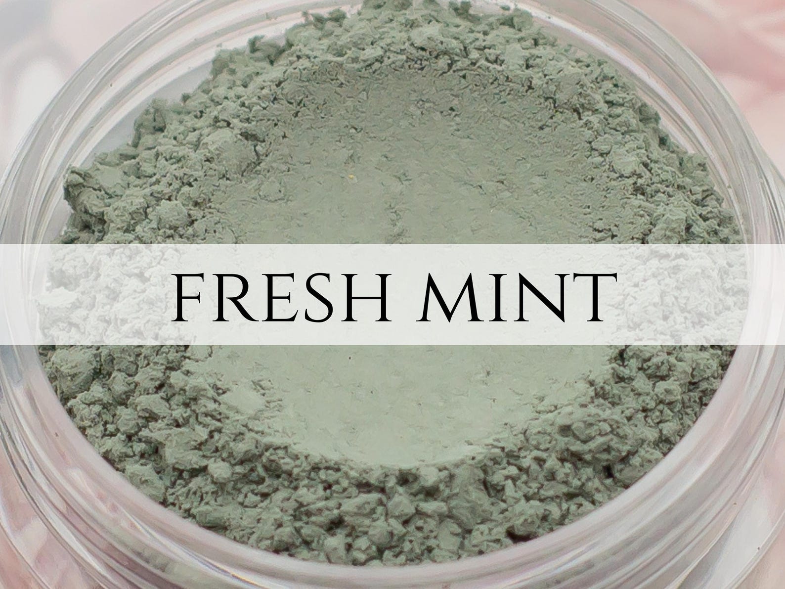 Eyeshadow Sample Fresh Mint Matte Light Mint Green Color Vegan Mineral ...