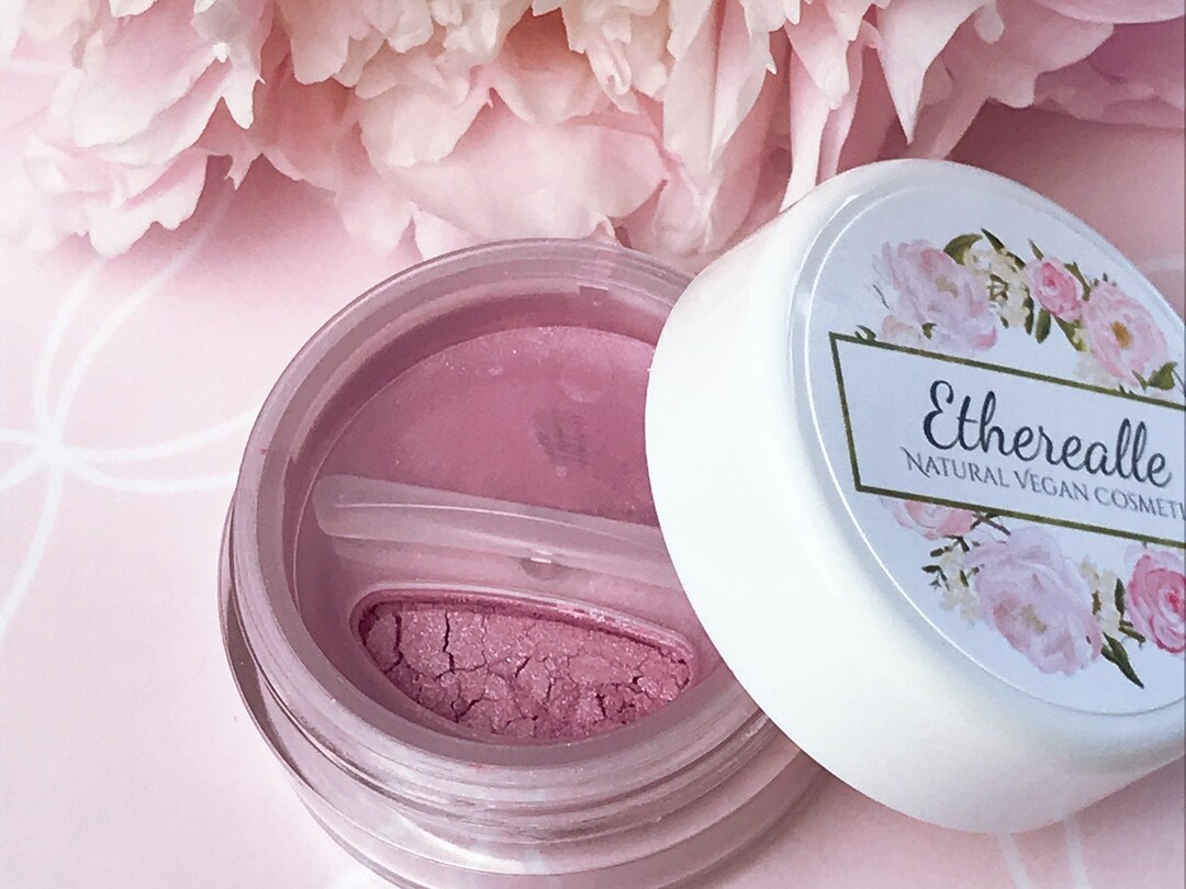 Rose Pink Shimmer Eyeshadow - "pixie" - Vegan Mineral Makeup - Etsy
