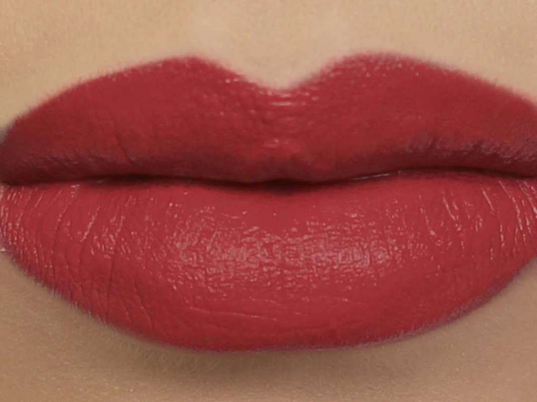 Matte Lipstick - "phoenix" Deep Coral Red Vegan Lipstick - Organic ...